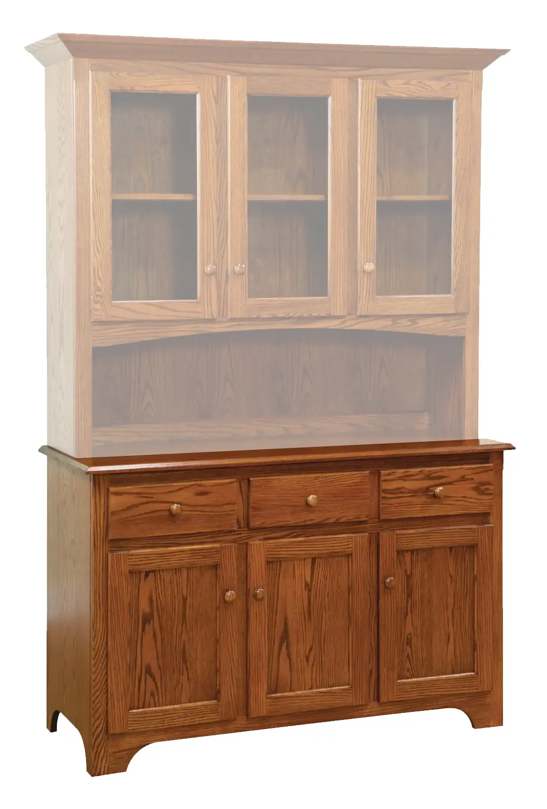 SH 630 –HUTCH- 3-DOOR-BASE - Brookside Home Furnishings